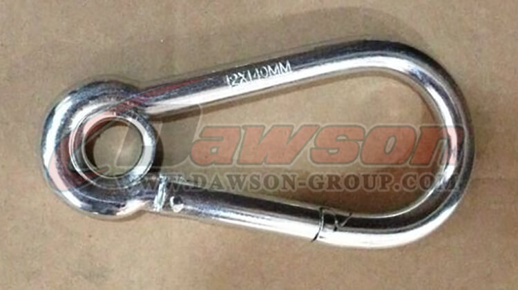 Electric Galvanized Snap Hook DIN5299A with Eyelet Zinc Plated, Mild ...