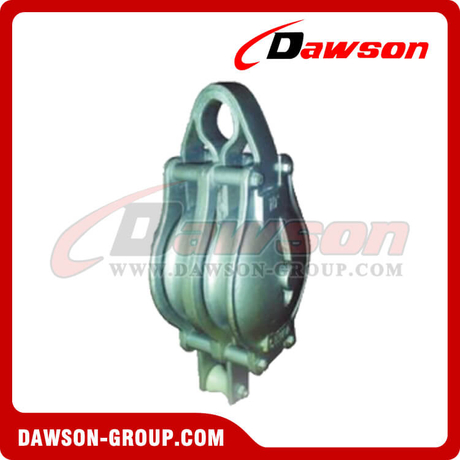Malleable Iron Shell Block For Manila Rope Double Sheave Without ...