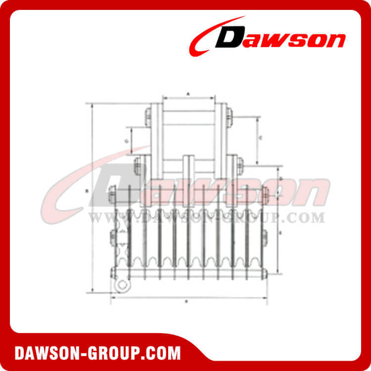 Rings Hanging Beam Series Closed Ten Wheels Pulley, single pulley ...