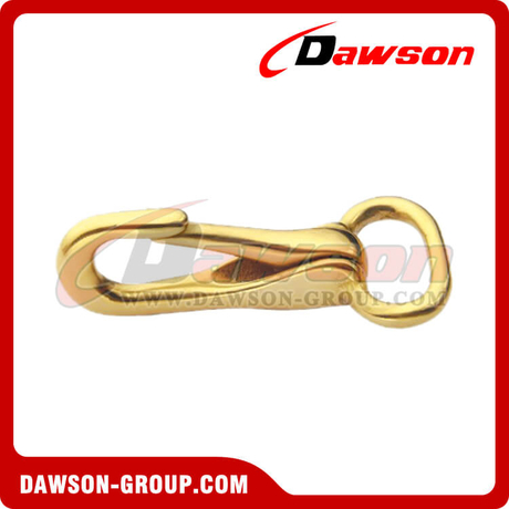 56BR Spring Snap Rigid Round Eye, bronze casting spring snap, solid ...