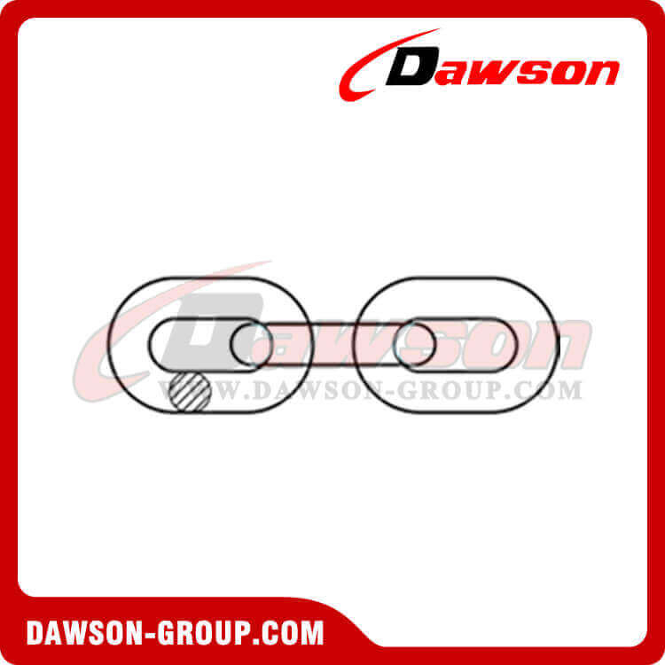 DAWSON 20mm G80 Load Chain, Grade 80 Hoist Load Lifting Chain 20x60mm ...