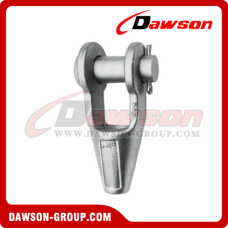 High Tensile Steel Open Spelter Wire Rope Sockets DG-416, Forged Steel ...