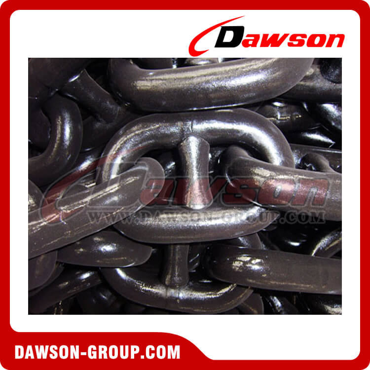 152MM U2 U3 Hot Dip Galvanized or Painted Black Stud / Studless Link Anchor Chain for Fisheries ...
