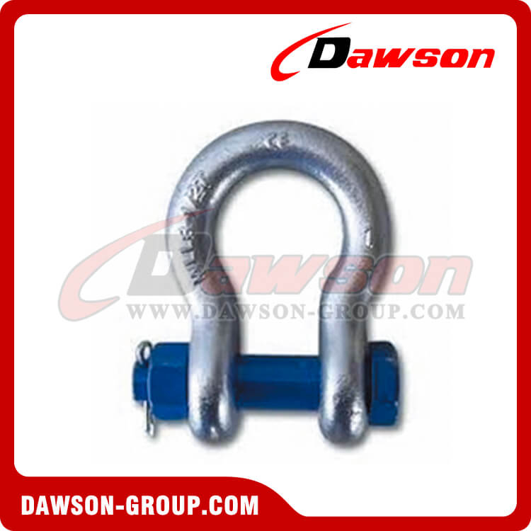 OEM US Type Bolt Type Anchor Shackle with Safety Pin and Nut, S6 Bolt ...