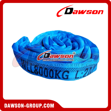 WLL 8T Polyester Round Slings AS 4497, 8000kg Endless Round Lifting ...