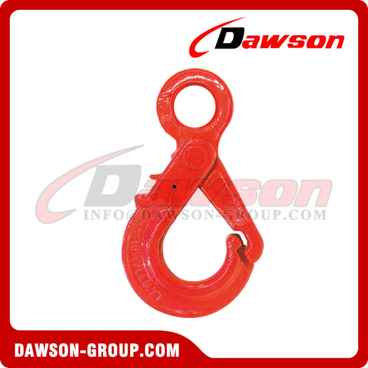 G80 / Grade 80 Eye Self-locking Hook, Grade 80 Selflock Hook for Crane ...