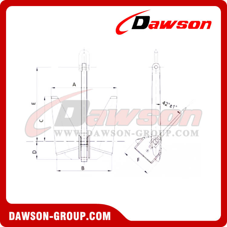 HHP Anchor Type DS-N, High Holding Power Anchor, Marine Anchors - China ...