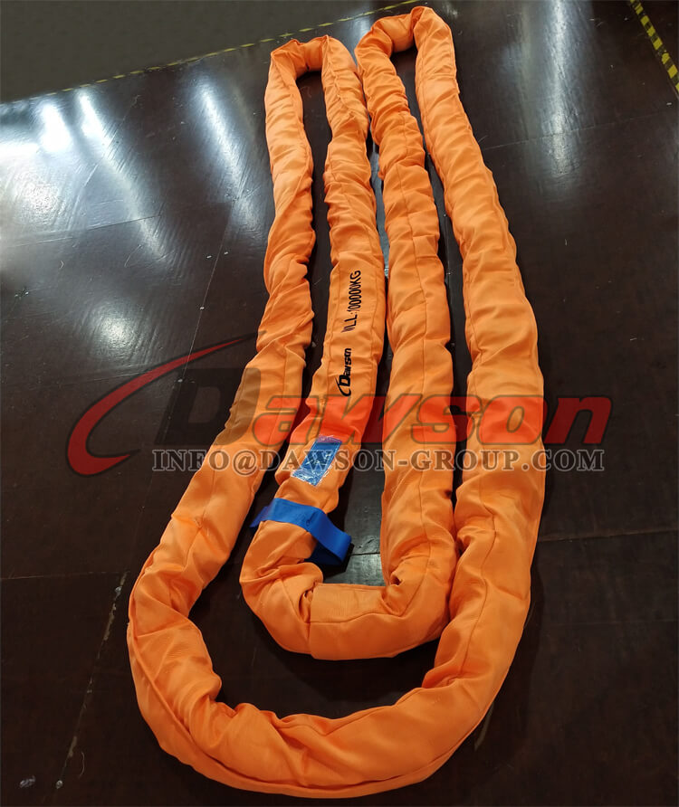 WLL 60T 60000kg Polyester Round Slings, Heavy Duty Endless Round ...