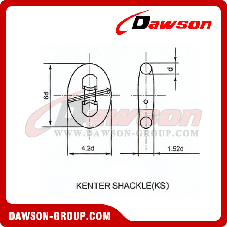 Kenter Shackle for Oil Platform Mooring Chain, Connecting link, shackle ...