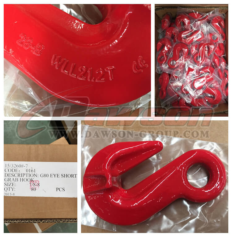 DS768 G80 / Grade 80 Eye Shortening Cradle Grab Hook with Wings ...