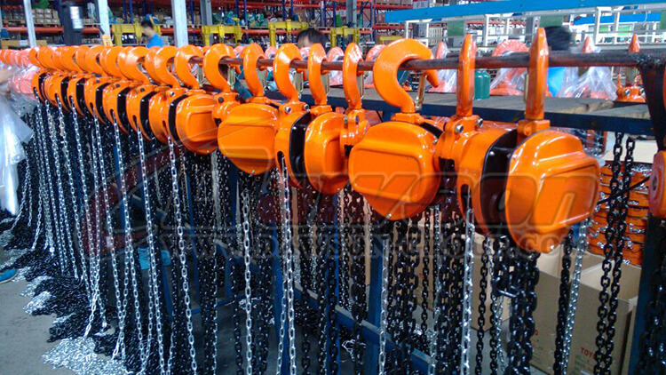 0.5T 1T 1.5T 2T 3T 5T 10T 20T 30T Manual Chain Block with Overload ...