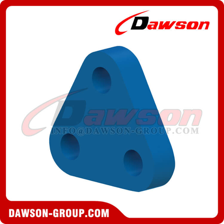 High Tensile Steel Three Hole Triangle Plate, Mooring Plate, forged tri ...