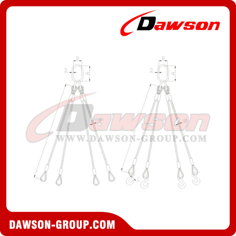 Four-Leg Swaged Sling Assembly - China Manufacturer Supplier
