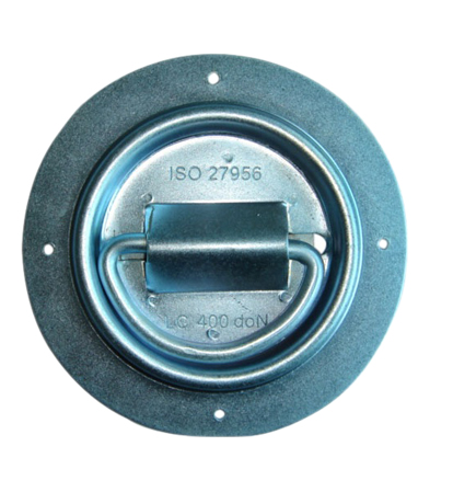 BS 4000kgs/8800lbs Recessed Mounting Rope Ring, Black Painted Recessed ...