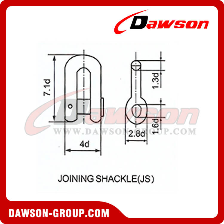 Connecting Link, Joining Shackle for Mooring Anchor Chain, kenter ...