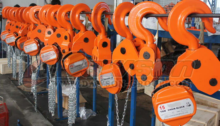 0.5T 1T 1.5T 2T 3T 5T 10T 20T 30T Manual Chain Block with Overload ...
