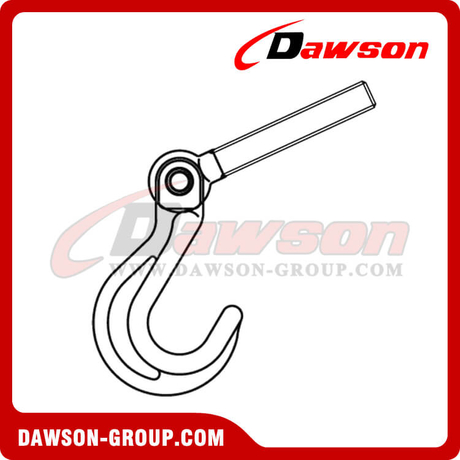 Clevis Hook for Concrete Precast Element, Clevis Chain Hooks - Dawson ...