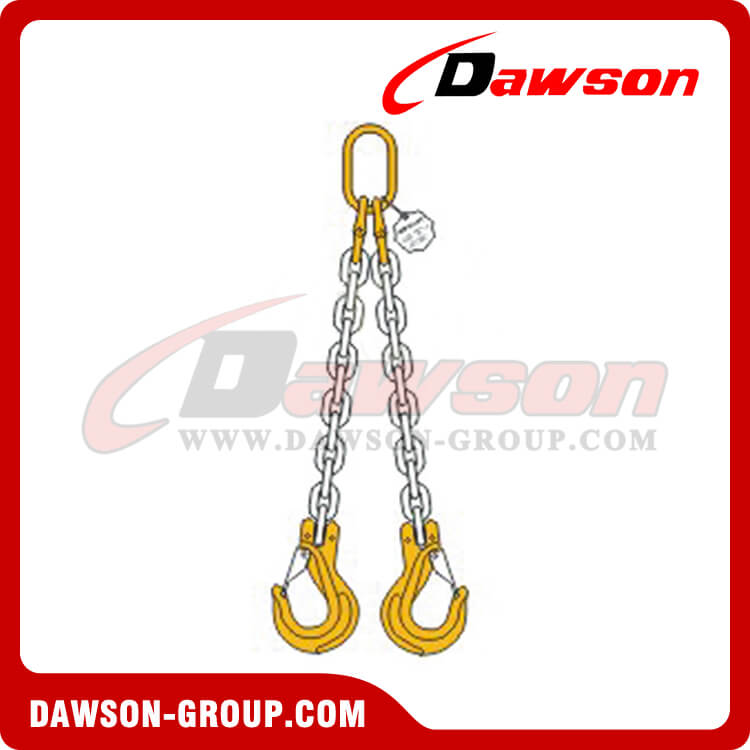 G80 Double Leg Chain Slings, Grade 80 Chain Sling for Lifting & Lashing - China Manufacturer ...