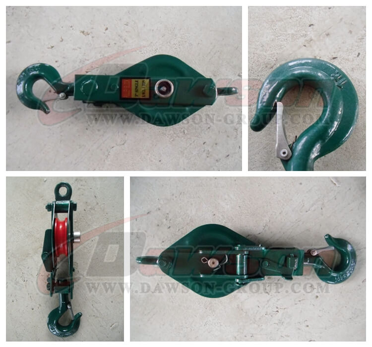 Open Type Pulley Block Double Sheave Block With Hook, snatch block ...