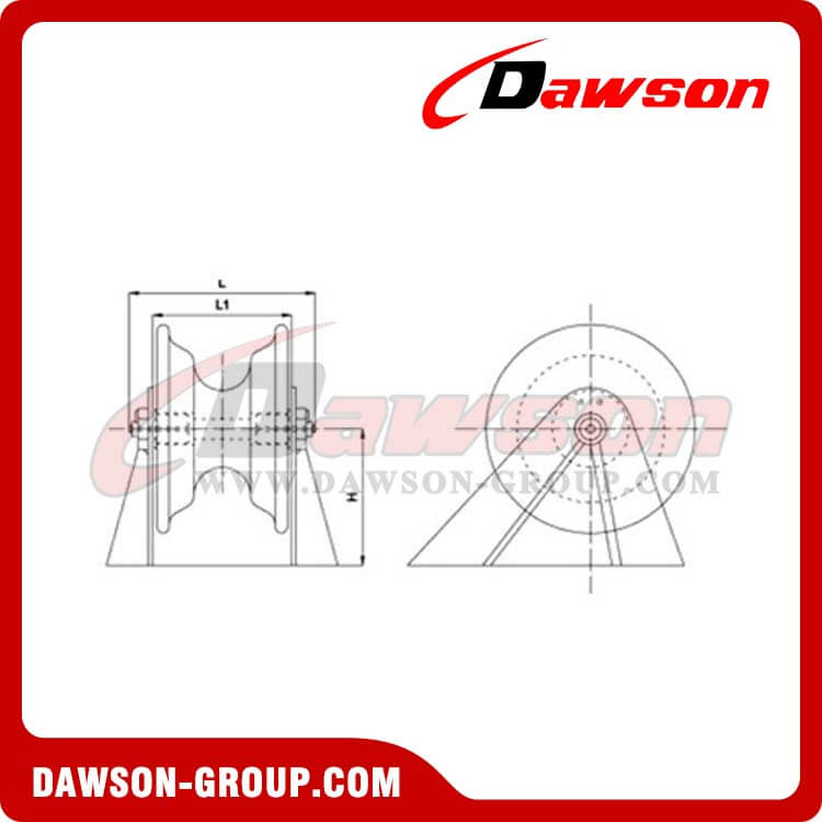 GB290-84 Hawse Pipe Chain Wheel - Dawson Group Ltd. - China ...
