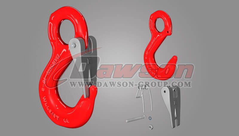 G80 / Grade 80 Eye Sling Hook with Cast Latch, Forged Eye Slip Hook for ...