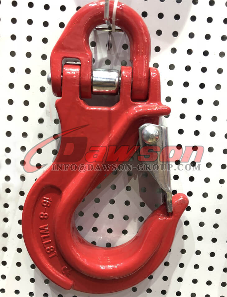 G80 Hook with Half Link For Webbing Sling, Grade 80 Alloy Eye Hook for ...