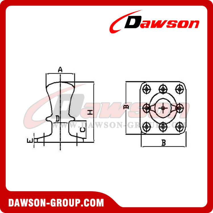 Single bitt bollard, Marine Mooring bollard - Dawson Group Ltd. - China ...