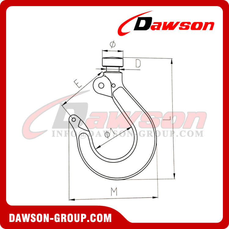 Forged Block Hook, block hook, forged block hook - Dawson Group Ltd ...