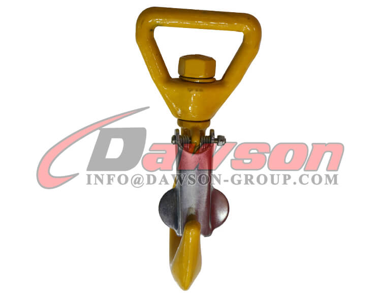 DS787 Forged Super Alloy Steel Swivel Hook for Web Slings, Swivel Belt ...