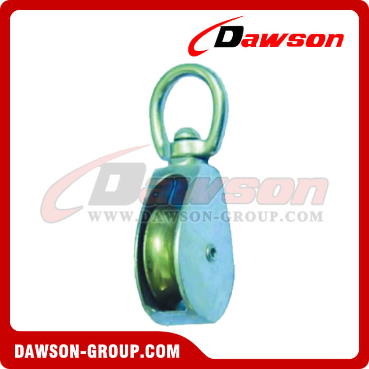 DS-B036 Zinc Alloy Single Sheave Pulley Swivel Eye, snatch block ...
