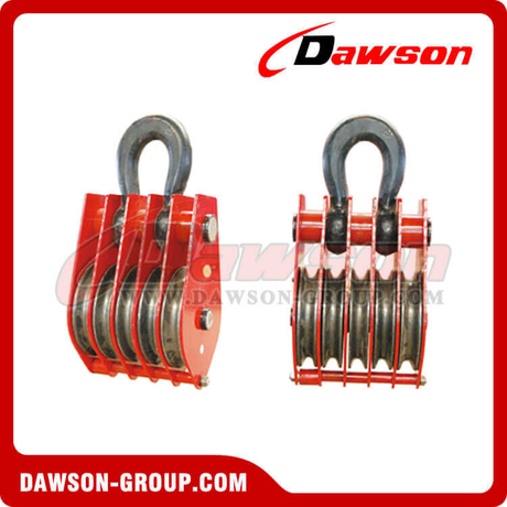 Rings Series Closed Five Wheels Pulley, single pulley blocks, closed ...