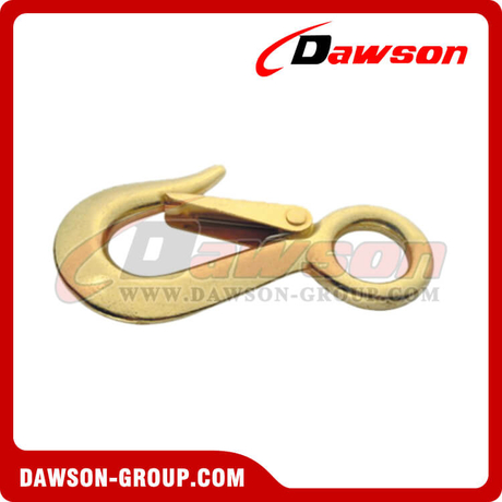 2311B Snap Hook Rigid Round Eye, bronze casting snap hook, solid brass ...