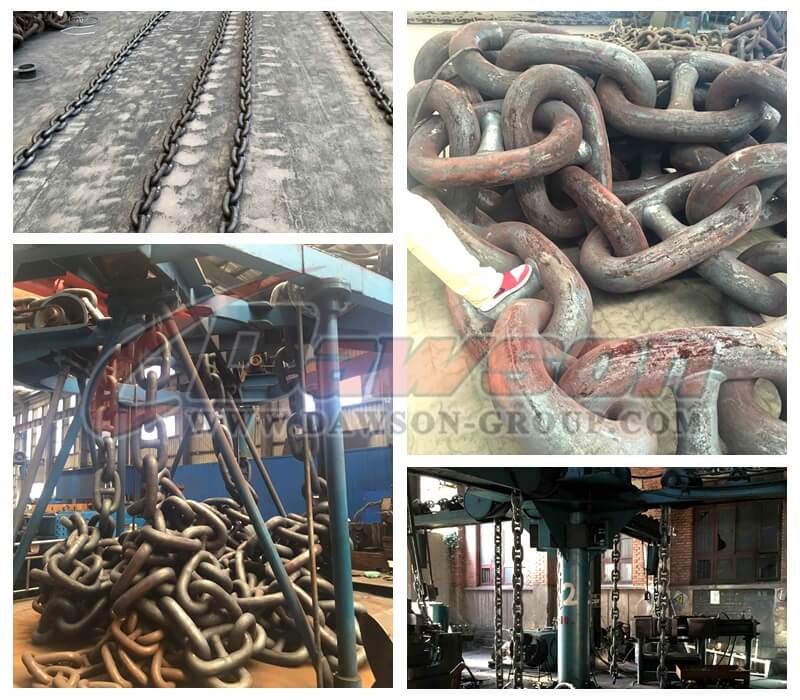 R3 Grade Stud / Studless Offshore Mooring Chain for Offshore Oil Platform, Hot Dip Galvanized or ...