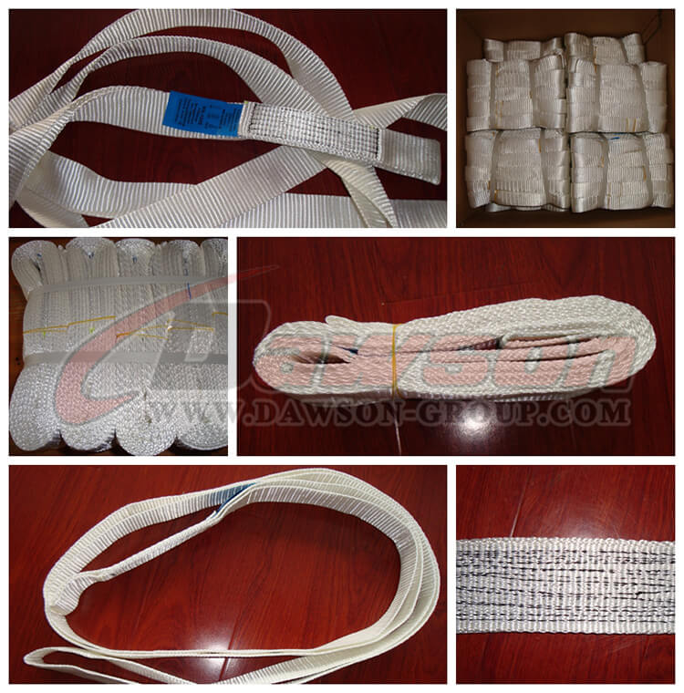 Polyester One Way Slings for Lifting, Crane Lifting Slings, Disposable ...