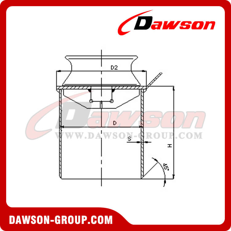 Warping Roller With Socket DIN 81907 Form A Cylindrical, Casting Steel ...