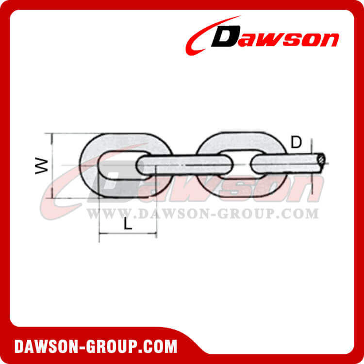 Ordinary 3.2-25.4MM Mild Steel Medium Link Chain, transportation ...