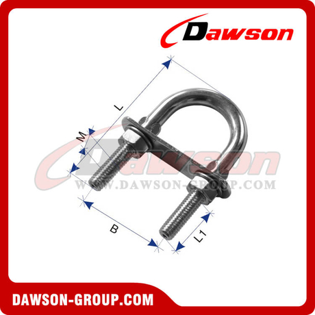 Stainless Steel U Bolt with Washer and Nuts - Dawson Group Ltd. - China ...
