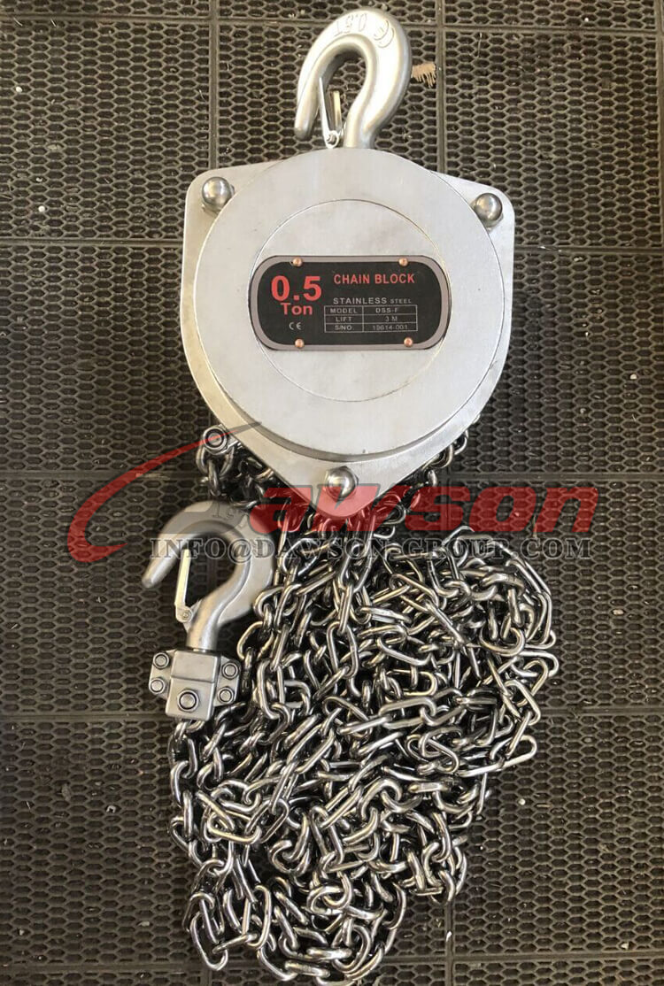 0.5T 1T 2T 3T 5T 7.5T 10T 15T Totally Enclosed Stainless Steel Chain ...
