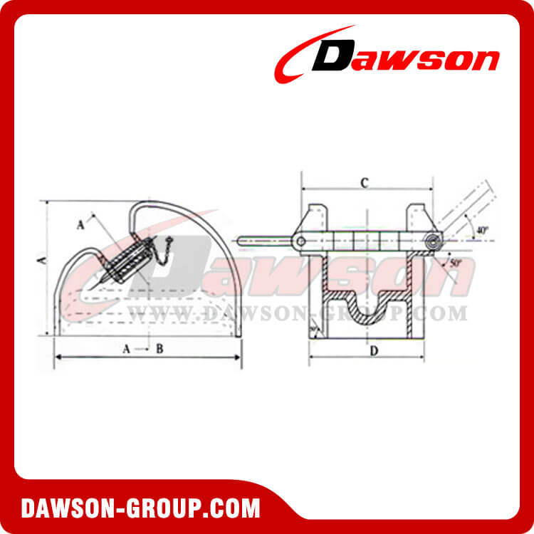 Cast steel chain stopper - Dawson Group Ltd. - China Manufacturer ...