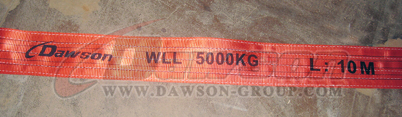 WLL 5 Ton Polyester Webbing Slings, 5000kg Eye Flat Webbing Slings ...