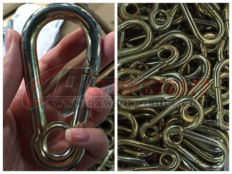 Electric Galvanized Snap Hook DIN5299A with Eyelet Zinc Plated, Mild ...