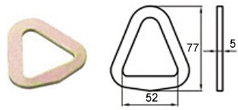 Zinc Plated Delta Ring and D Ring, Forged Flat Delta Ring, Round Delta ...