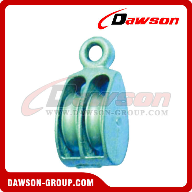 Double Sheave Pulley, snatch block, single sheave pulley blocks - China ...