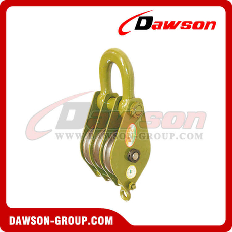 Hook(Chain Link) Series Closed Triple Wheels Pulley, closed triple ...