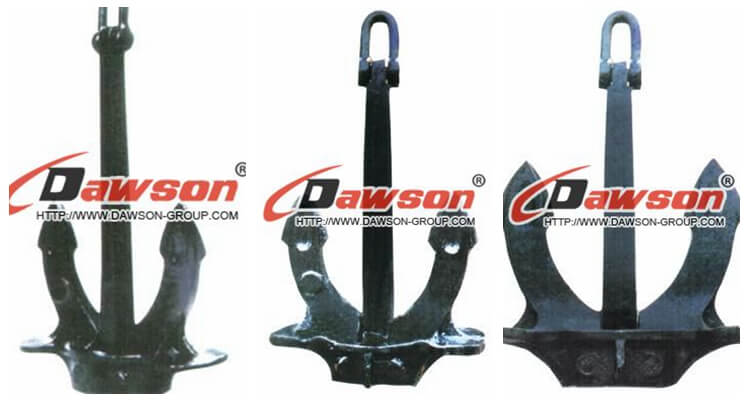 Nominal Weight 40-46000kg Type A Hall Anchor, Marine Boat Anchors ...