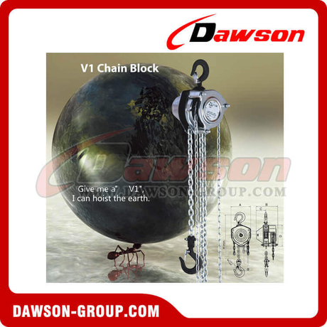 0.25t Chain Block, 250kg Mini Chain Hoist for Lifting, Low Price Manual ...