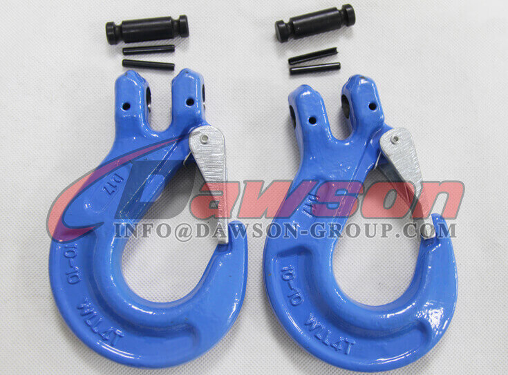DS1019 G100 Clevis Grab Hook with Cast Latch for Lifting Chain Slings ...