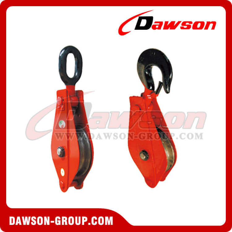 DSPB-F1 Heavy Duty Single Open Hook Pulley for Lifting, Single Wheel ...