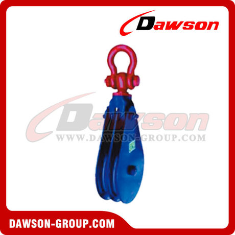 Light Type Champion Snatch Block Double Sheave With Shackle, snatch ...