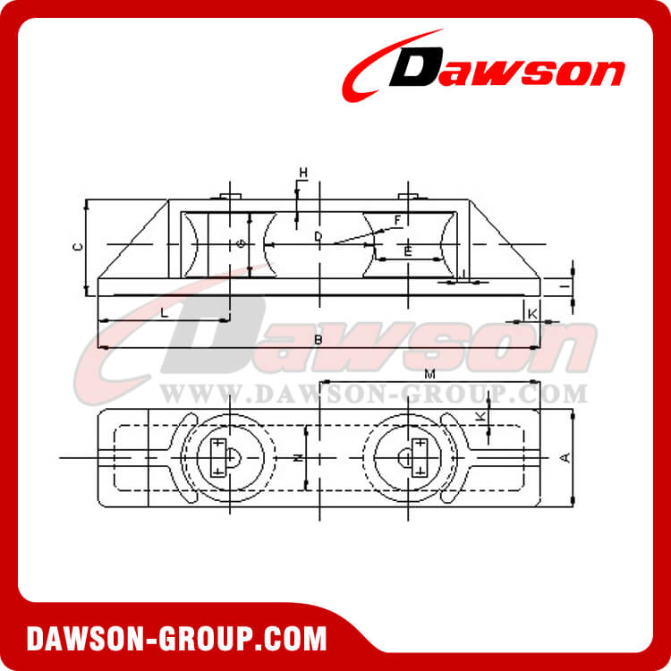 Double Roller Chock, Casting Steel Closed Roller Chocks for Marine ...